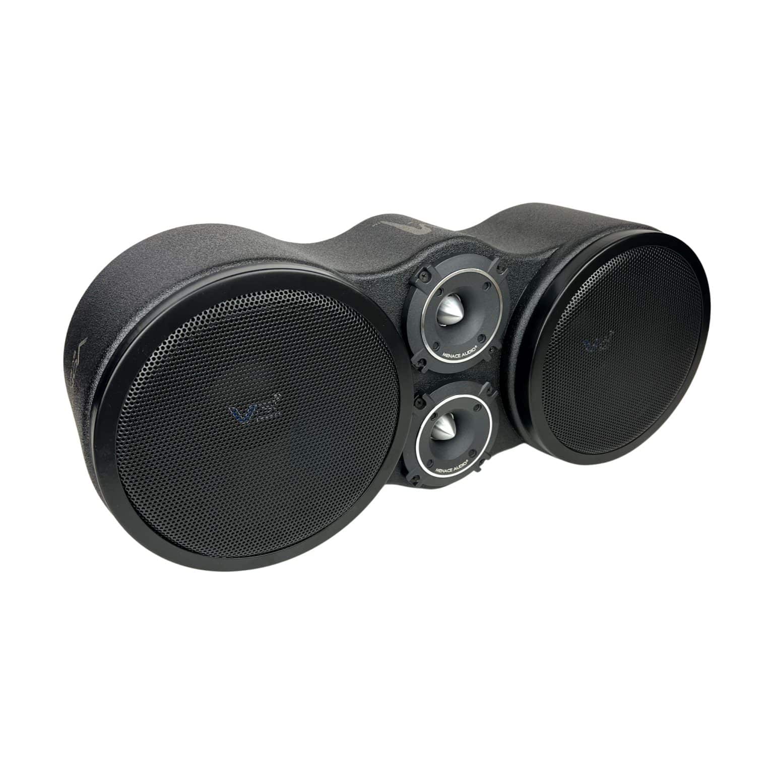 Dual 8″ Loaded Midrange Enclosure with Tweeters – VOICEPOD® – Menace Audio