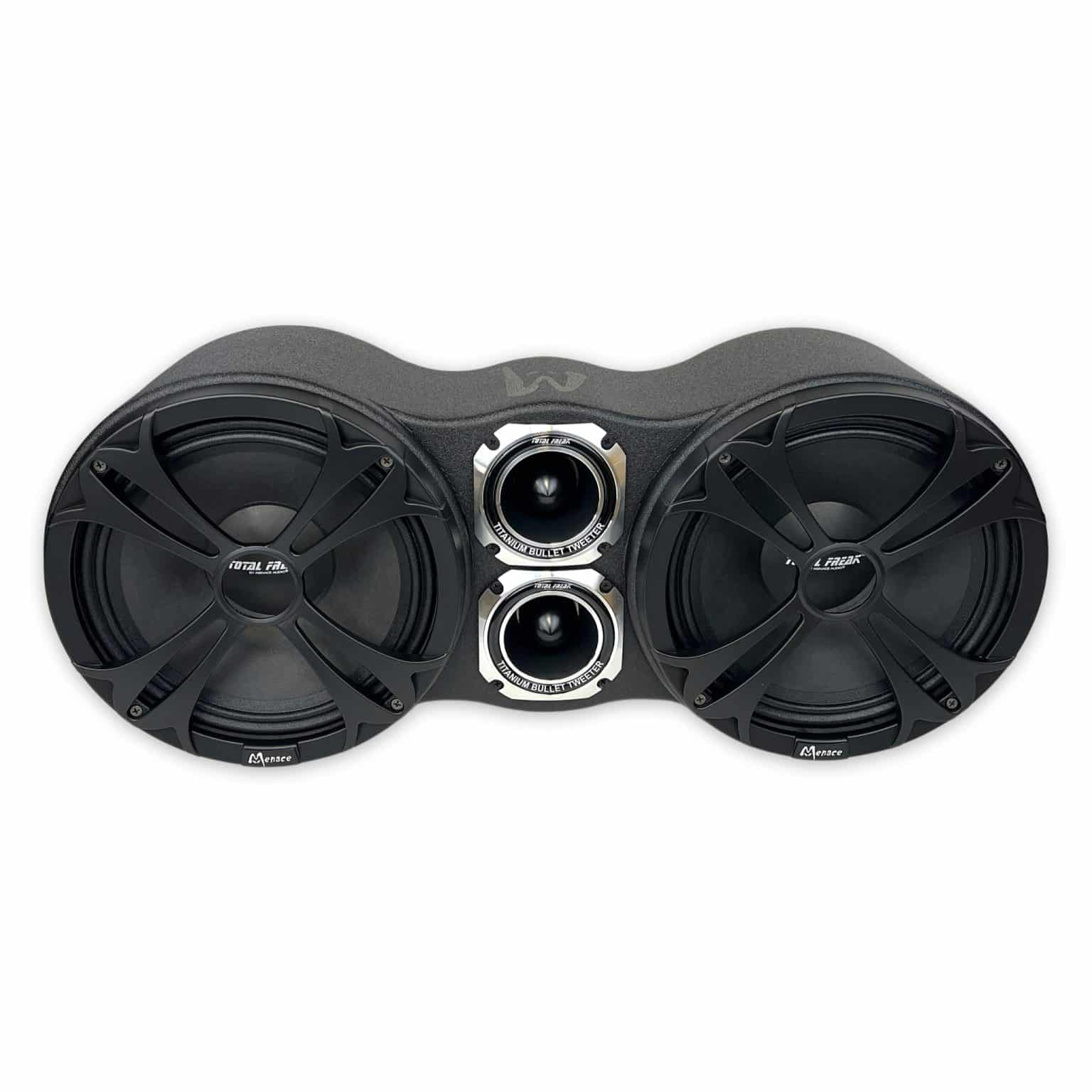 Dual 10″ Loaded Midrange Enclosure with Tweeters – VOICEPOD® – Menace Audio