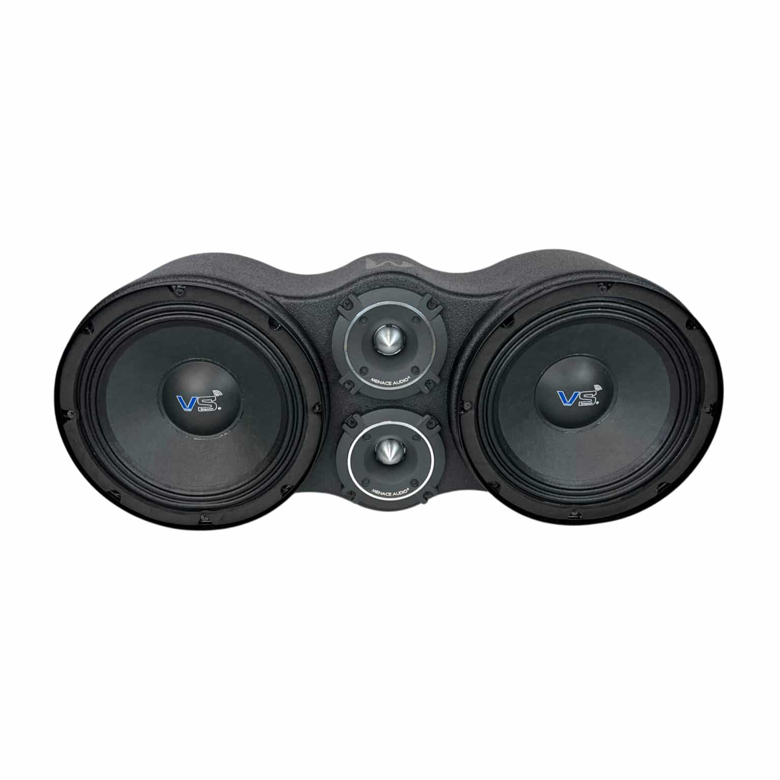 Dual 8″ Loaded Midrange Enclosure with Tweeters – VOICEPOD® – Menace Audio
