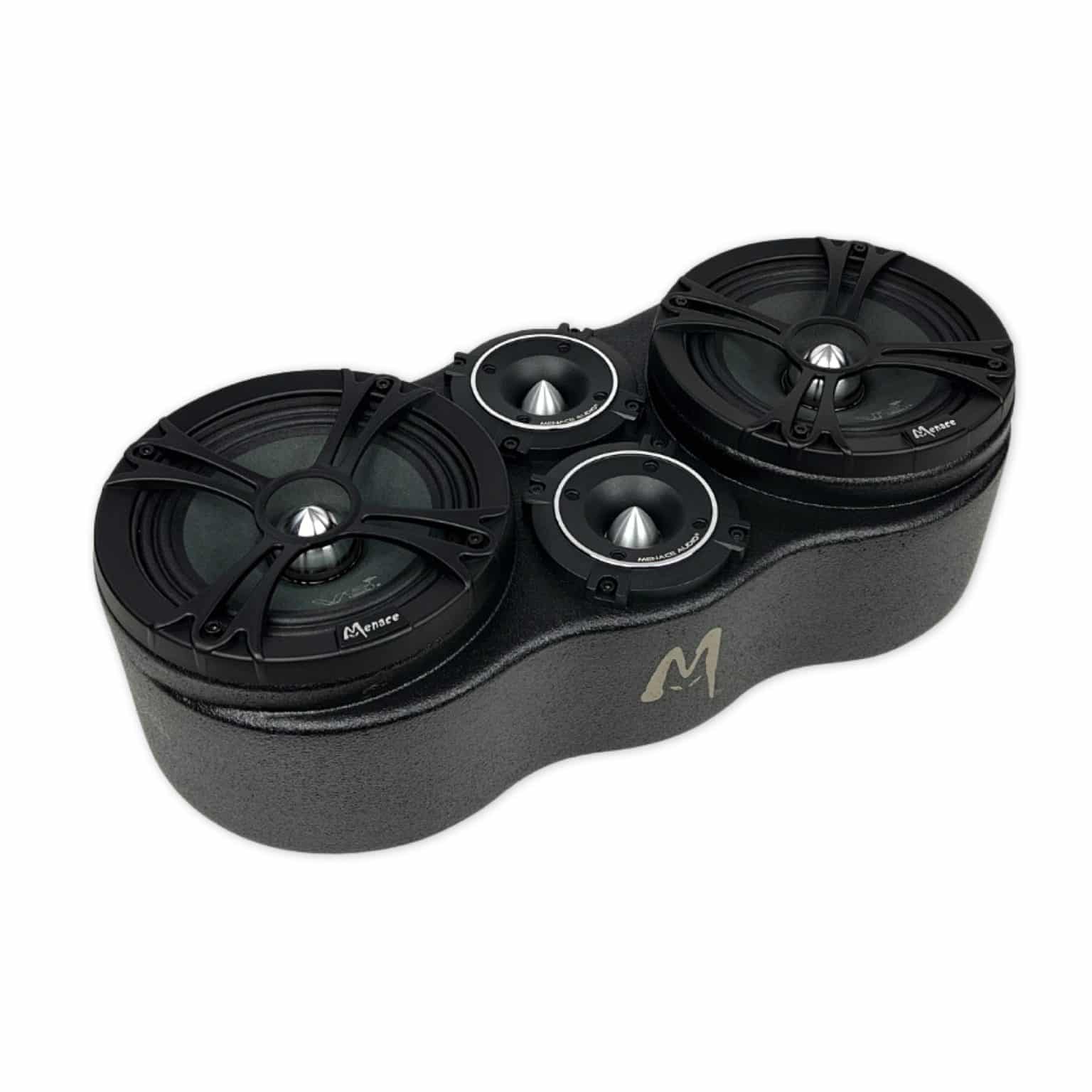 Dual 6.5″ Loaded Midrange Enclosure with 2 x 3.5 Tweeters – Silver ...